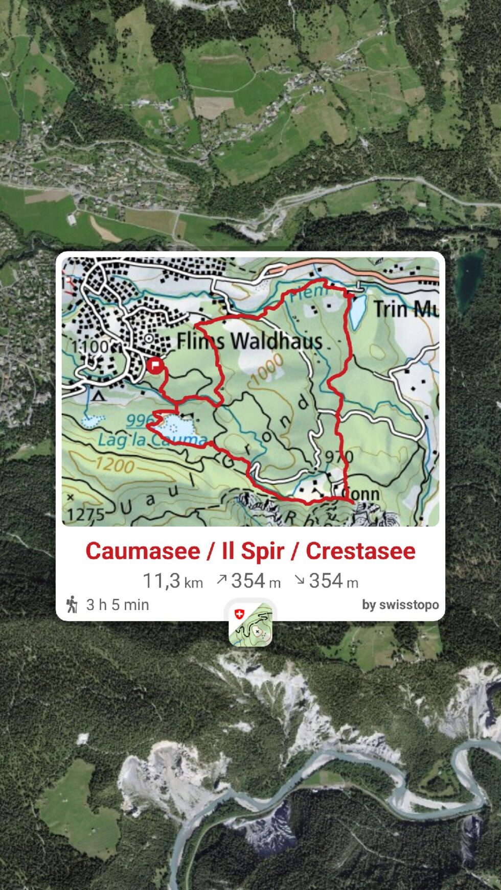Crestasee randonnée et parking